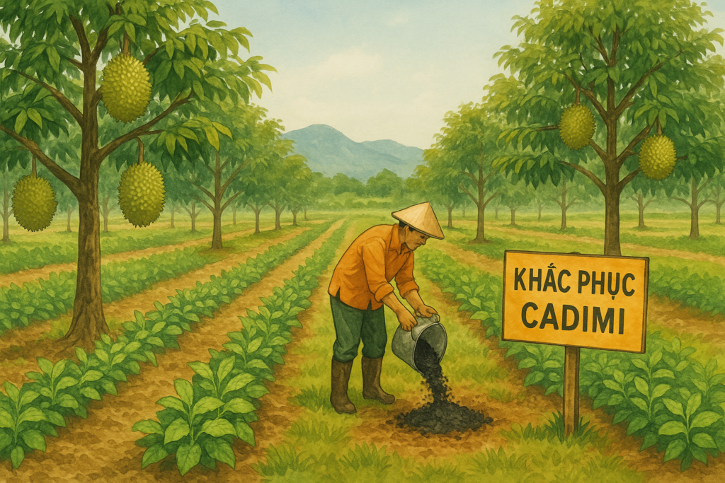 Giải pháp xử lý cadimi trên vườn sầu riêng – Cơ hội phục hồi vùng trồng ...